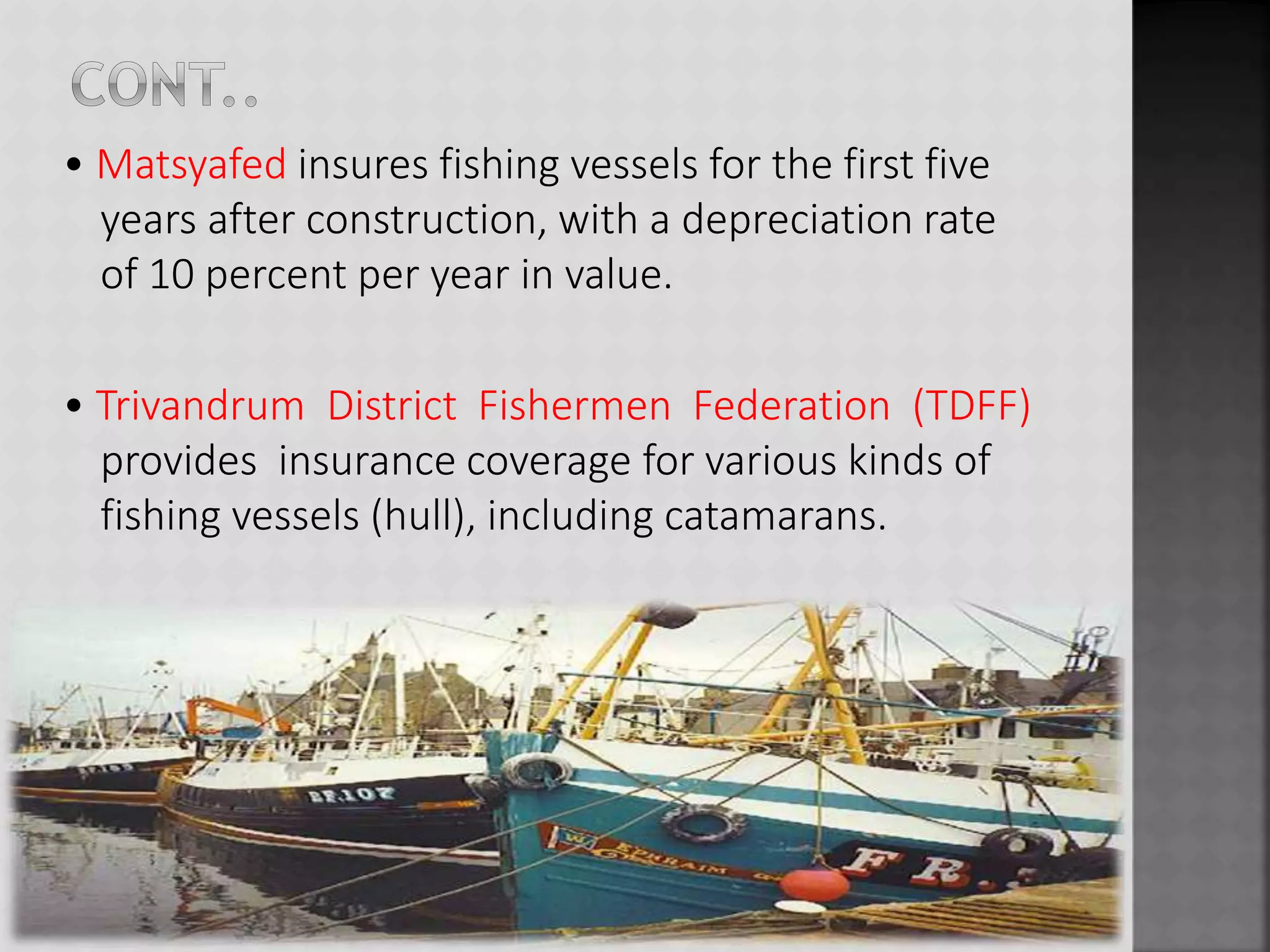 Status of insurance in fisheries sector | PPTX
