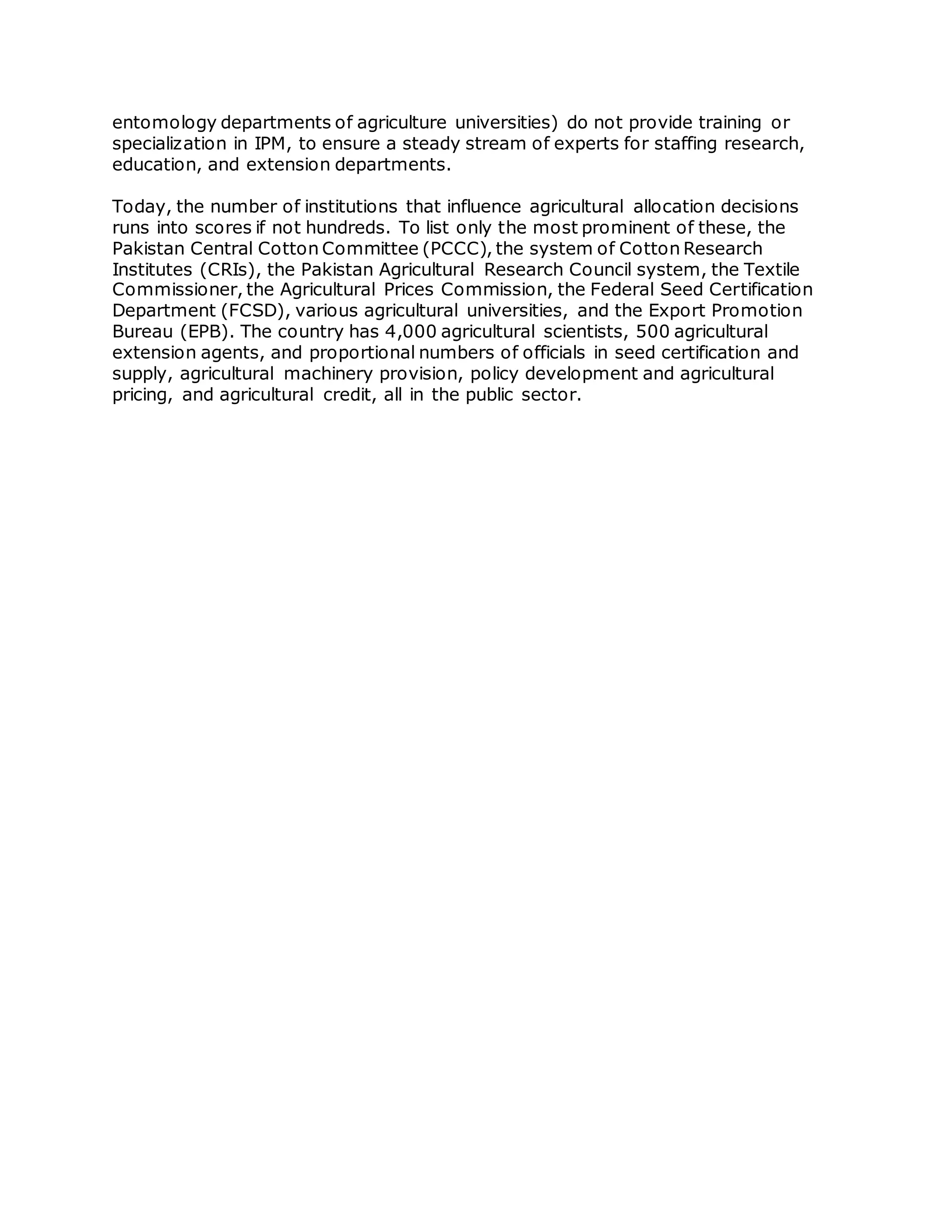 Status of ipm in Pakistan By Allah Dad Khan | PDF