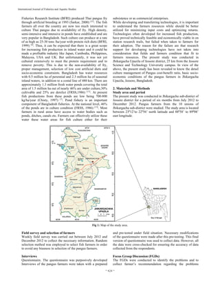 Status of polyculture Pangasius hypophthalmus with carps in Jhikargacha Upazila of Jessore ...