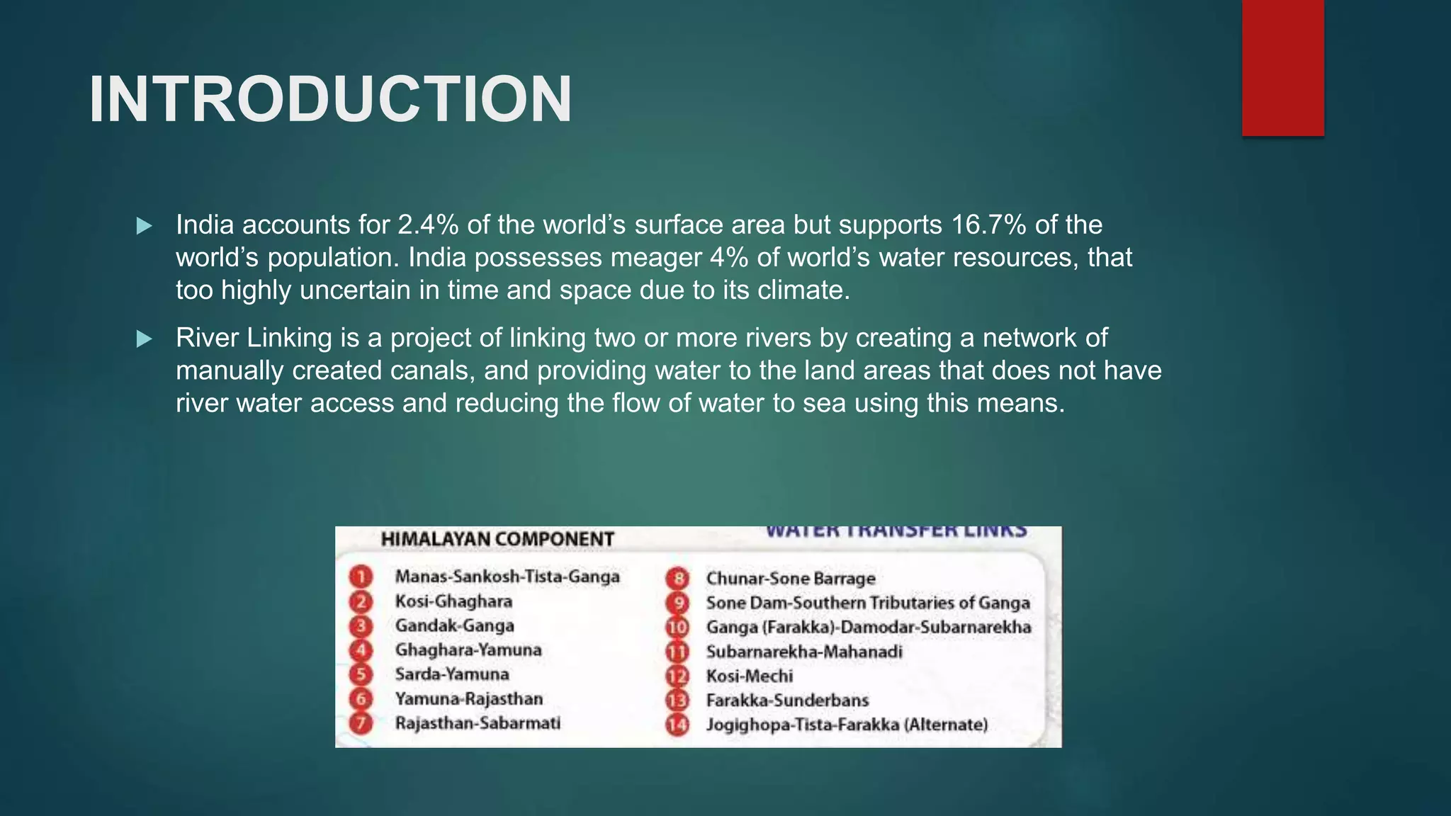 Status of river linking project in india | PPTX