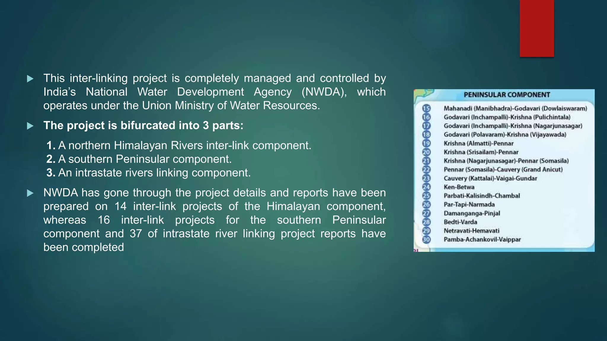 Status of river linking project in india | PPTX