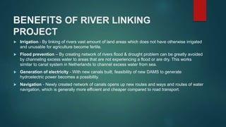 Status of river linking project in india | PPT