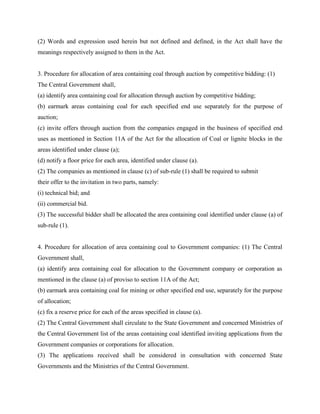 Status of the coal controller and its functions vis à-vis coal industry ...