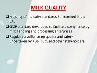 Status of the Kenyan dairy industry | PPTX