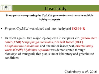 Status of Transgenics in Pest Management: Global and Indian Scenario | PPT