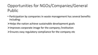 Status of waste management in malawi 20072016 | PPTX