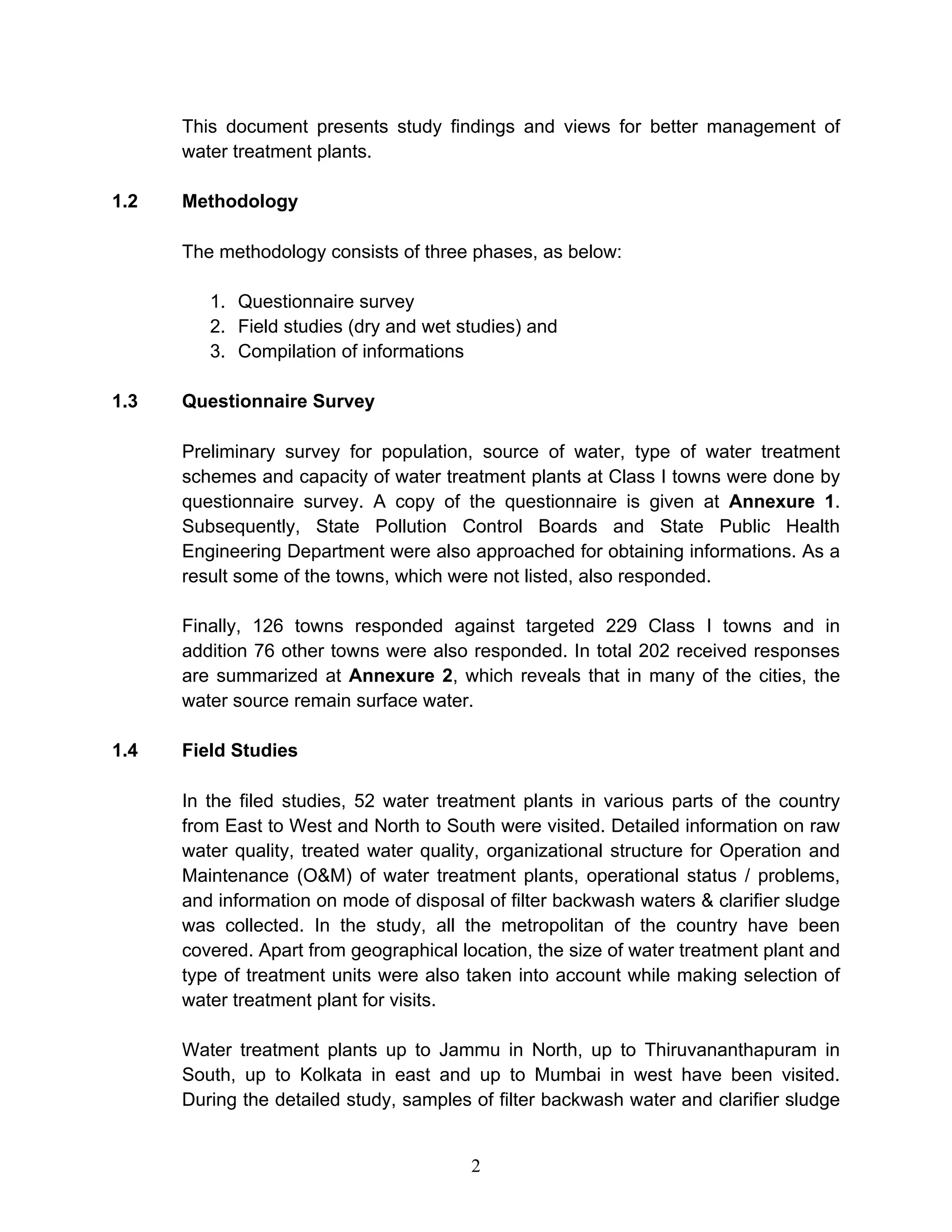 Status of water_ treatment_ plants_ in_ india_central_ pollution_ and ...