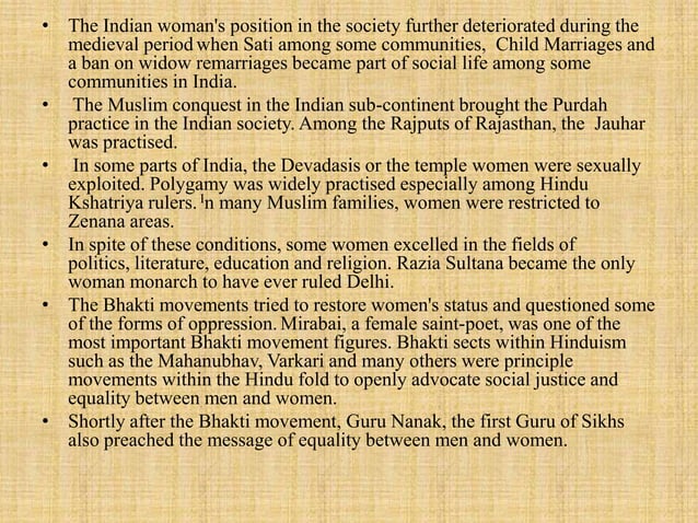 Status of women | PPTX