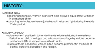 Status of women BY MANIDEEP | PPT