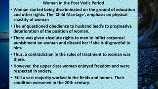 Status of women in different periods in india | PPTX