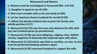 Status of women in different periods in india | PPTX