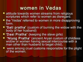 Status of women in hinduism | PPT