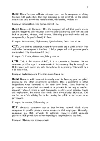 Status, potential & constraints of e commerce in Bangladesh | DOCX ...