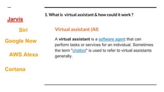 How to build virtual assistant like Jarvis (in Ironman) with Google ...