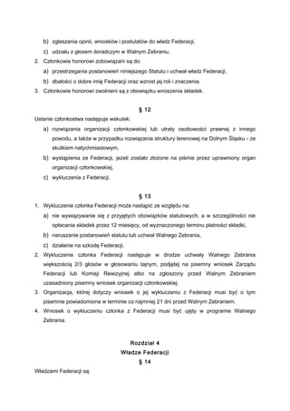 Statut DFOP 2015 (projekt) | PDF