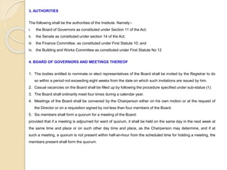 NIT STATUTES 2017 A GOVT OF INDIA DOCUMENT PPT FOR OFFICIAL USE | PPTX