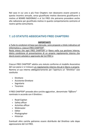 Statuto internazionale versione italiana v.q32014 a | PDF | Motorcycles | Automotive