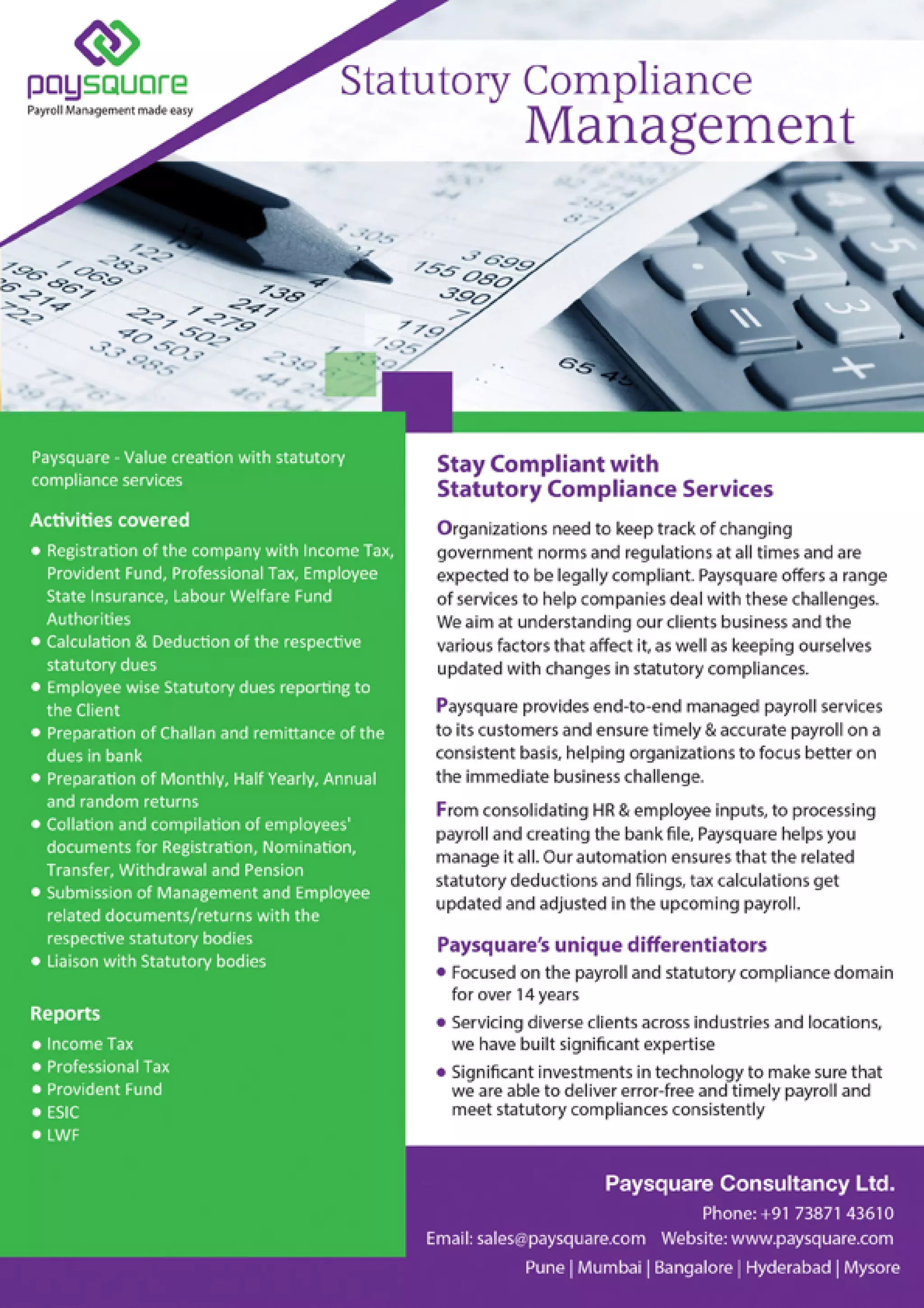 Statutory compliances | PDF