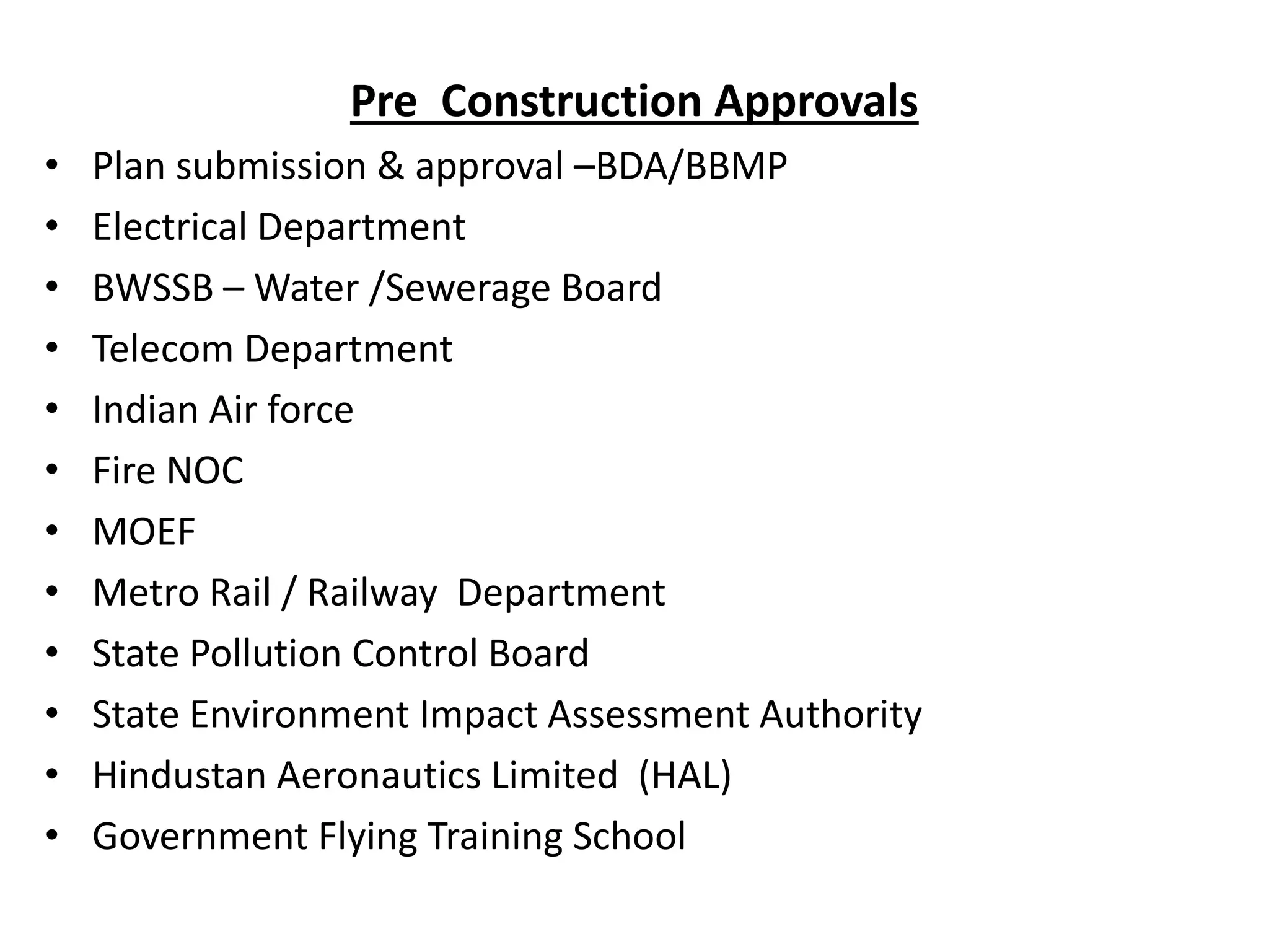 Statutory Approvals For Construction Projects In India (Residential ...