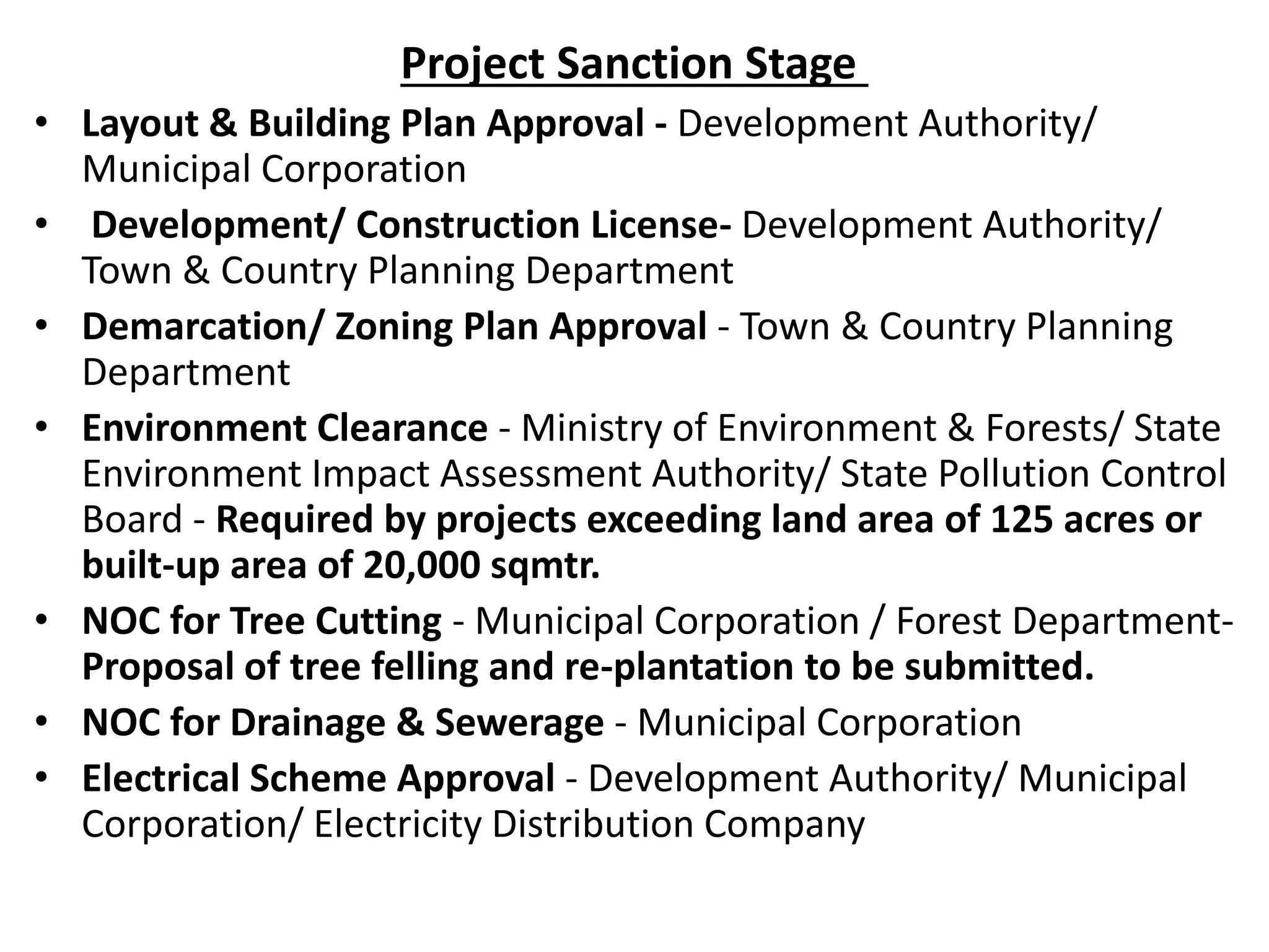 Statutory Approvals For Construction Projects In India (Residential ...