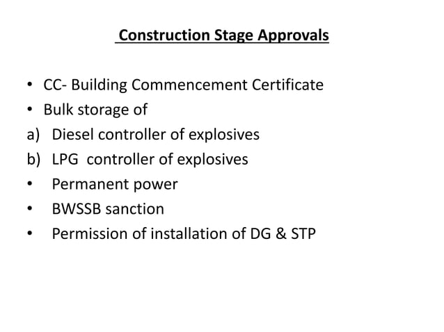 Statutory Approvals For Construction Projects In India (Residential ...