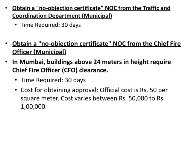 Statutory Approvals For Construction Projects In India (Residential ...