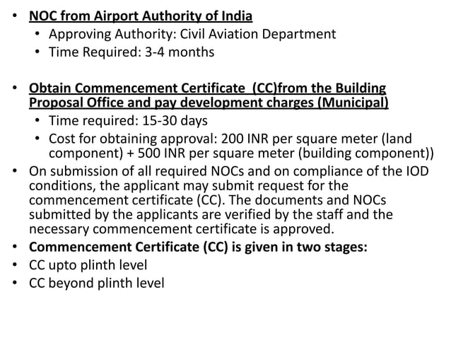 Statutory Approvals For Construction Projects In India (Residential ...