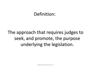 purposive approach | PPT