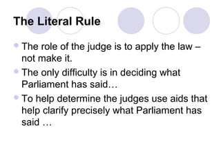 Overview of Statutory Interpretation | PPT