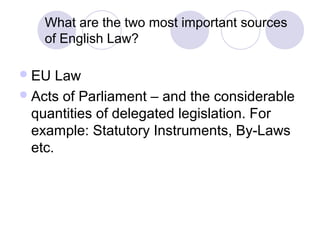 Overview of Statutory Interpretation | PPT