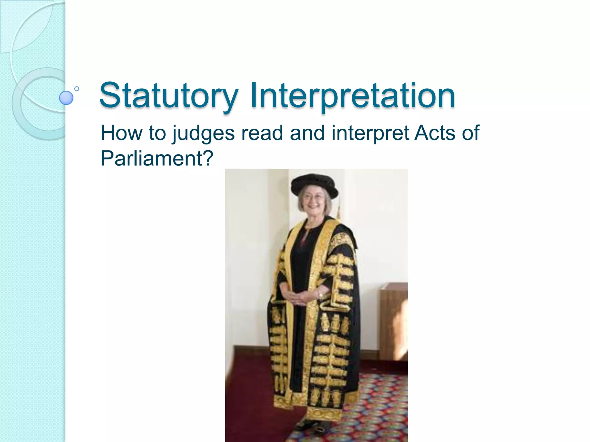 Statutory interpretation | PPTX