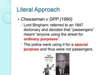 Statutory interpretation | PPTX