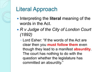 Statutory interpretation | PPTX