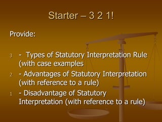 Statutory Interpretation 4 | PPTX