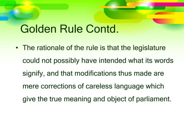 Statutory interpretation – the golden rule | PPTX | Marriage and Civil ...