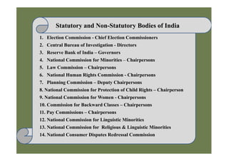 Statutory non Statutory Bodies | PDF