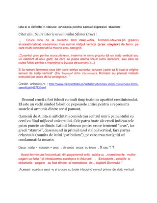 Stauron sau cruce | DOCX