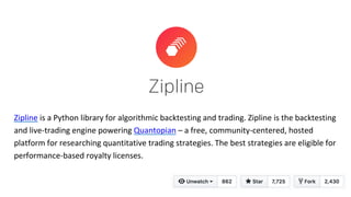 Being open (source) in the traditionally secretive field of quant finance. | PPTX | Business ...