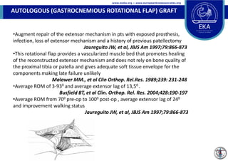 RECONSTRUCTION OF EXTENSOR MECHANISM IN TKA | PDF