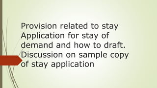 STAY of collection of tax..........................................pptx