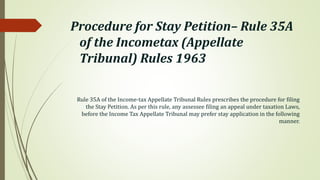 STAY of collection of tax..........................................pptx