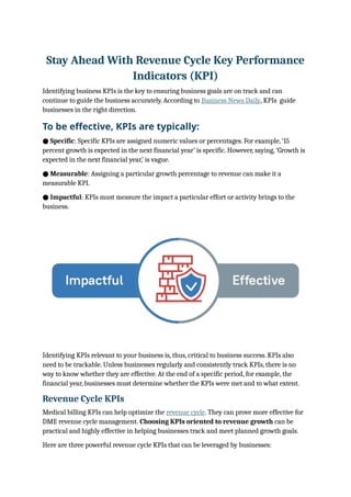 Stay Ahead With Revenue Cycle Key Performance Indicators (KPI).docx