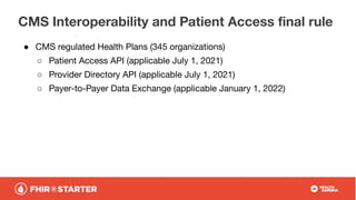 CMS Interoperability and Patient Access final rule and Health Samurai FHIR platform for health ...