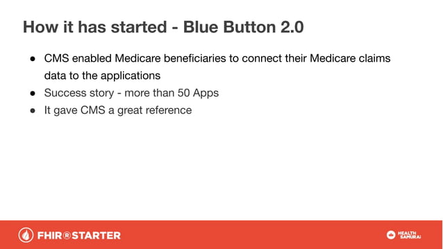 CMS Interoperability and Patient Access final rule and Health Samurai FHIR platform for health ...