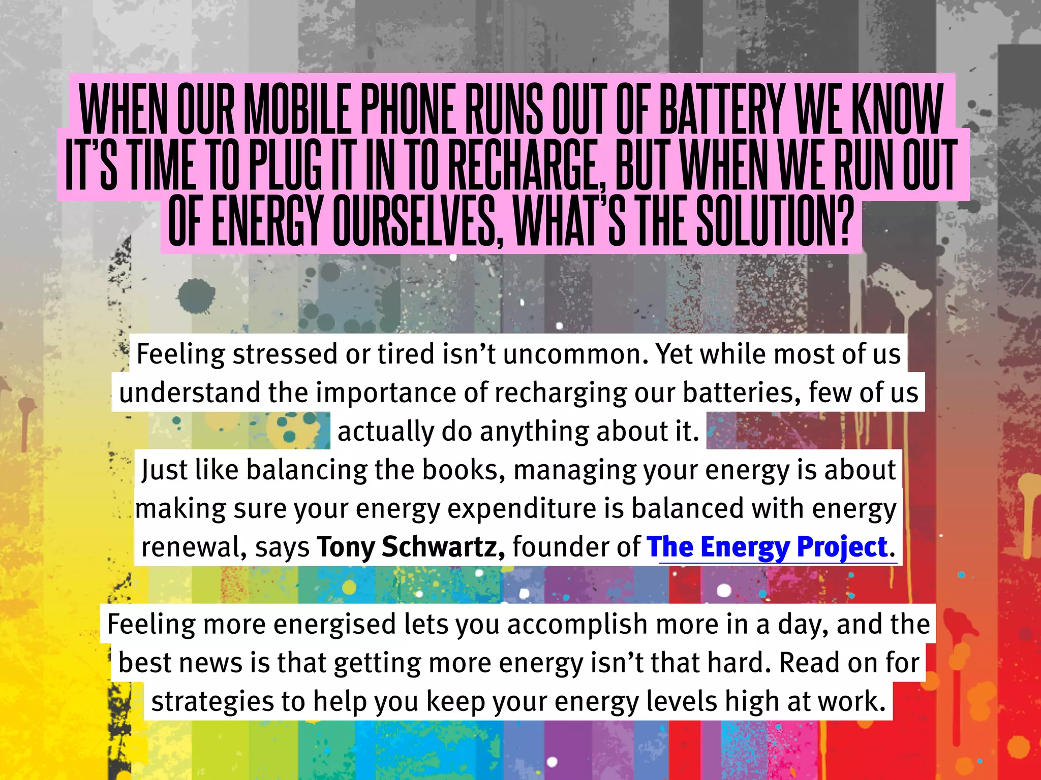 7 tips to keep your energy levels high at work | PDF