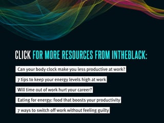 7 tips to keep your energy levels high at work | PDF