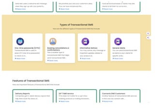 Stay Connected with Customers Through Transactional SMS Services | PPT