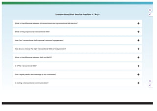 Stay Connected with Customers Through Transactional SMS Services | PPT