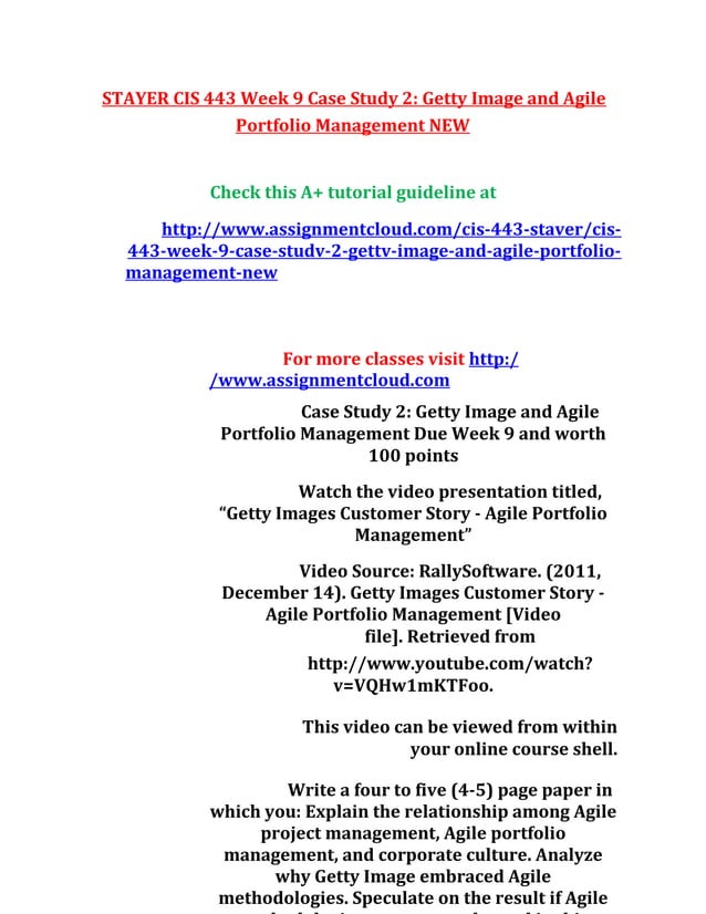 Stayer cis-443-week-9-case-study-2 | PPT | Business and Finance