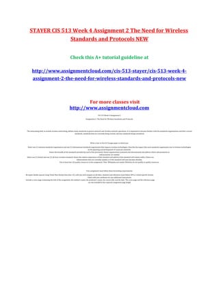 Stayer cis-513-week-4-assignment-2-the-need-for-wireless-standards-and ...